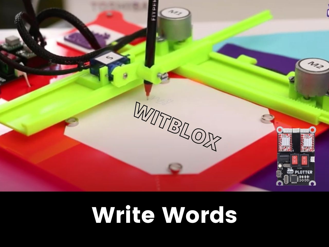 Write Words using Plotter Blox – WitBlox