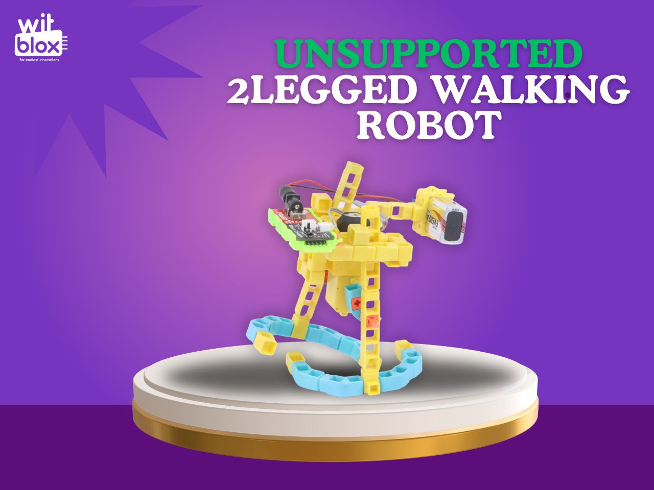 Mini Challenge - Unsupported 2 Leg Walking Robot – WitBlox