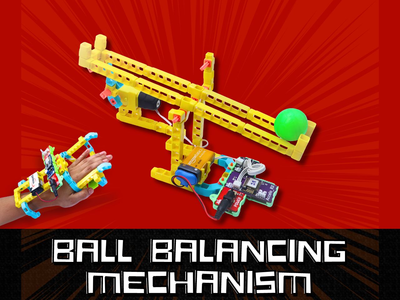 Ball Balancing Mechanism using Accelero Blox – WitBlox