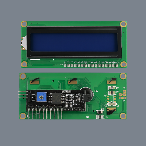 16x2 LCD display module WITH I2C Serial Interface Board Module – WitBlox