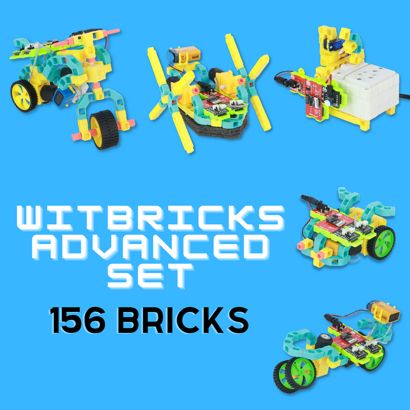 Witbricks Advanced Builder Set - 156 Interlocking parts – WitBlox